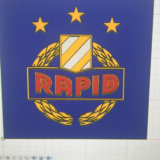 STL file rapid vienna logo・Template to download and 3D print・Cults