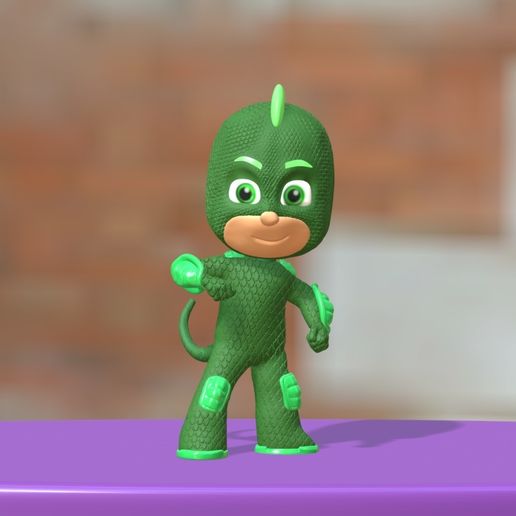 Archivo STL Geko Pj Mask 🐱 ・Diseño de impresora 3D para descargar・Cults