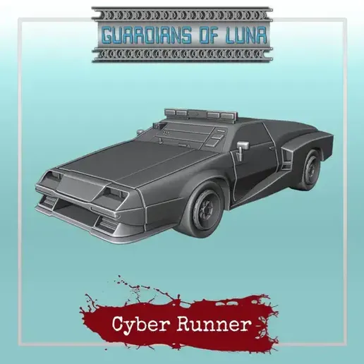 🚗 Guardians of Cyber Runner Car・ STL File for 3D printing・Cults