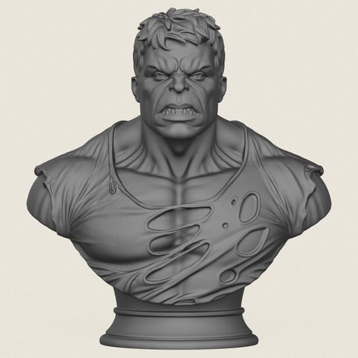 👤 Incredible Hulk Bust・ STL File for 3D printing・Cults