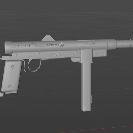 OBJ file Swedish M45 submachine gun digital model material 🔫 ・3D print ...