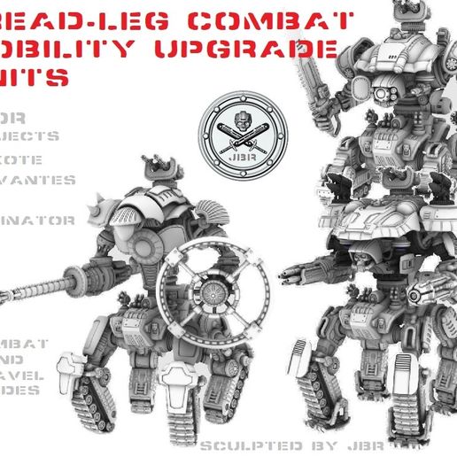 📁 Tread-Leg Combat Mobility Units For Knights And Mechs (File Bundle ...