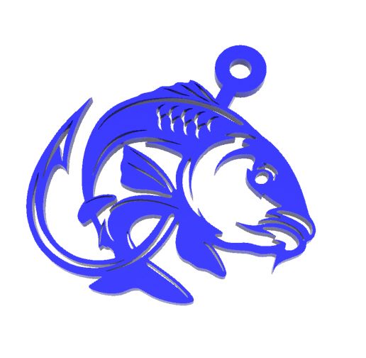 STL file FISHERMAN CARP KEYCHAIN 🎏 (OBJ)・Model to download and 3D print ...