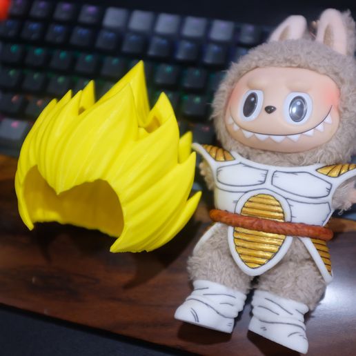 💇 Labubu Accessories - Vegeta Hair -Dragon Ball costume for Halloween ...
