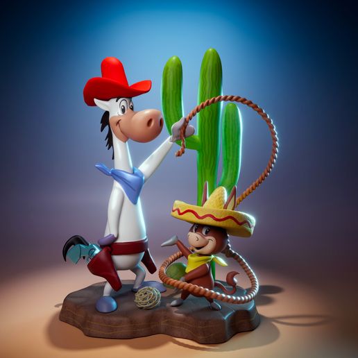 🐎 Quick Draw And Baba Looey・ 3D File for 3D printing・Cults