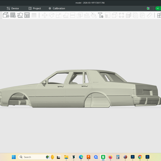 🚙 1987 Chevrolet chevy Caprice Brougham LS scale hollow model, shell ...