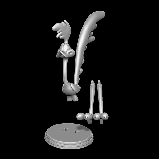 🐦 Road Runner - Looney Tunes・ STL File for 3D printing・Cults