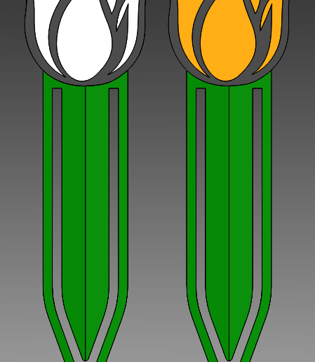💐 Flower Bookmarks・ STL File for 3D printing・Cults