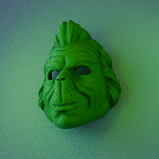 🎄 Grinch Mask From Grinch Stole Christmas・Free STL File for 3D printing ...