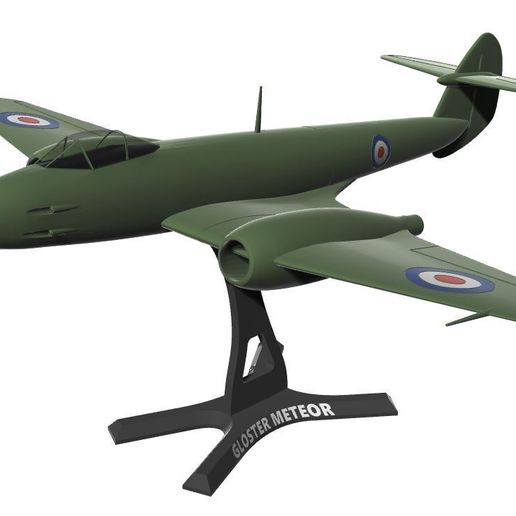 3D file Gloster Meteor 🛩️ ・3D printer design to download・Cults