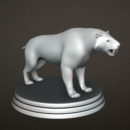 🐉 Smilodon FOR 3D PRINTING・Free STL File for ・Cults