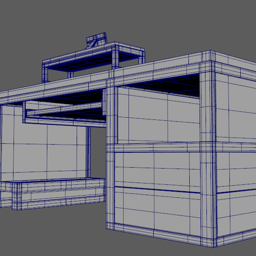3D file Computer desk model 🖥️ ・3D printer model to download・Cults