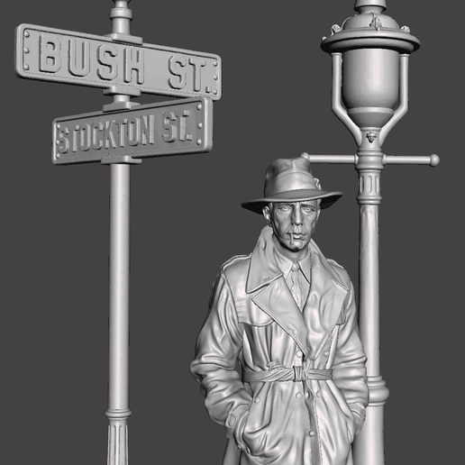 🎬 inspirado en el Clasico El Halcón Maltés Figura de Humphrey Bogart ...