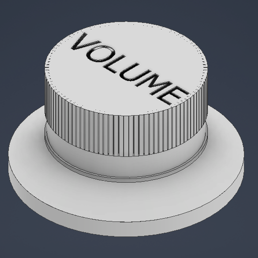 🎸 Volume knob for guitar・Free STL File for 3D printing・Cults