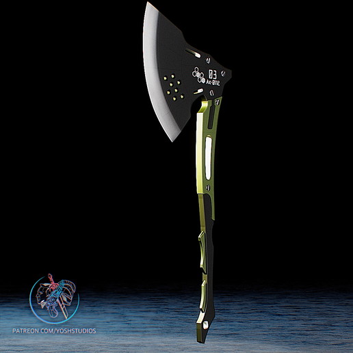 🪓 Kaiju Killer Axe 3D Printer File STL・ STL File for 3D printing・Cults