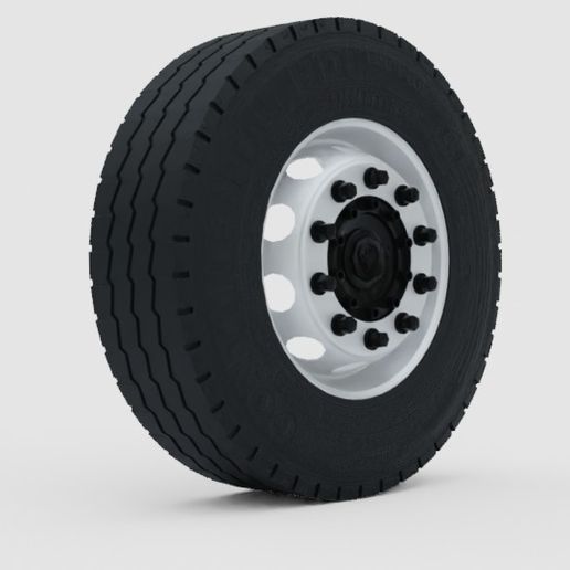 STL file Scania P-Series Tyre & Rim 🛞 ・3D printer design to download・Cults