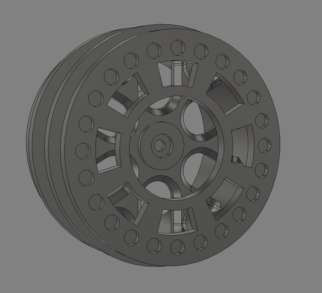 STL file 1/16 BEADLOCK CRAWLER WHEEL FOR WPL TYRE - MIJBITS・3D printable model to download・Cults