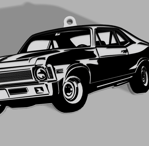 🚙 Chevrolet Nova SS keychain・ STL File for ・Cults
