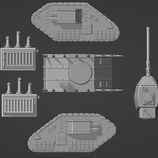 🪖 Chaotic Stubby Tank・ 3D File for ・Cults