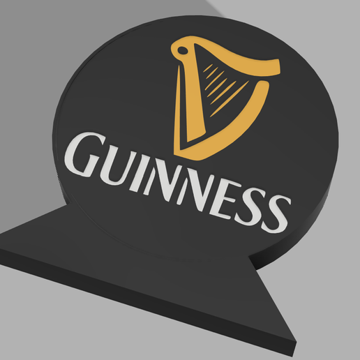 🔦 guinness logo lamp・ STL File for 3D printing・Cults