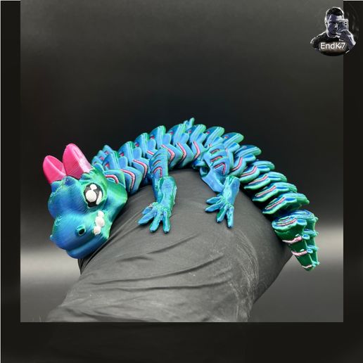 Grumpy Baby Dragon 🐉 - Multicolor - Articulated - Print in Place・Free ...