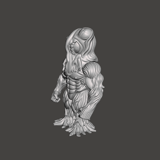 🎨 FAN ART GODZILLA MUSCLE HEDORAH KAIJU・Archivo OBJ para Impresión 3D・Cults