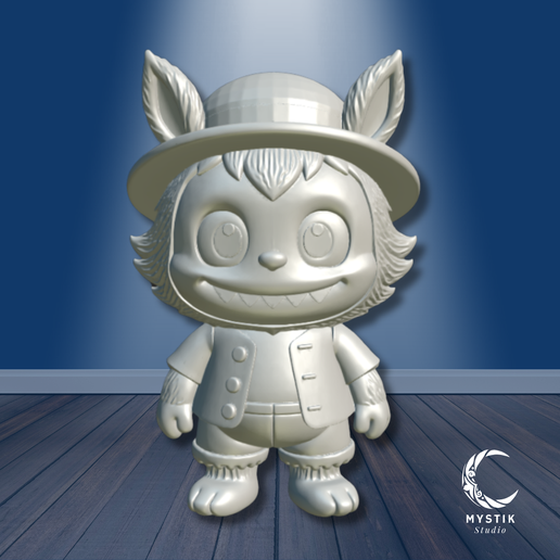 👾 Labubu Luffy - One Piece Fanart・ STL File for 3D printing・Cults