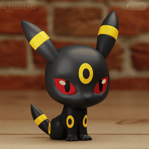 👾 Umbreon Chibi Fanart 2 Models・ 3D File for 3D printing・Cults