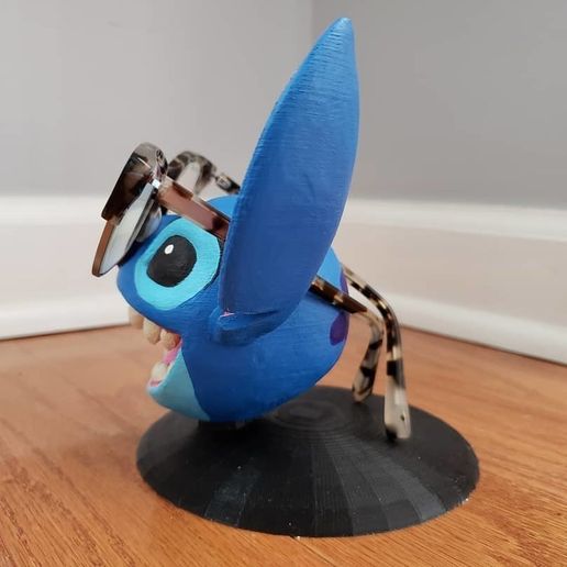 🏢 Stitch Eyeglass Holder・Free 3D File for ・Cults