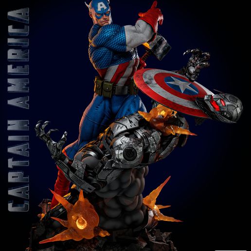 👾 Captain America / Capitan America - STL・ STL File for 3D printing・Cults