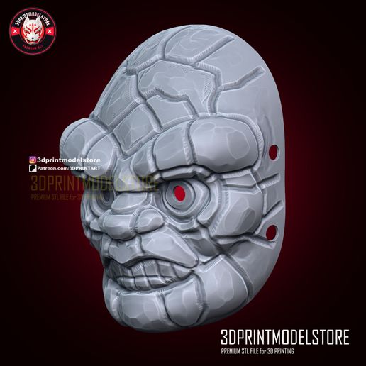 3D file Thing Mask - Fantastic Four First Steps - Thing Face Cosplay ...