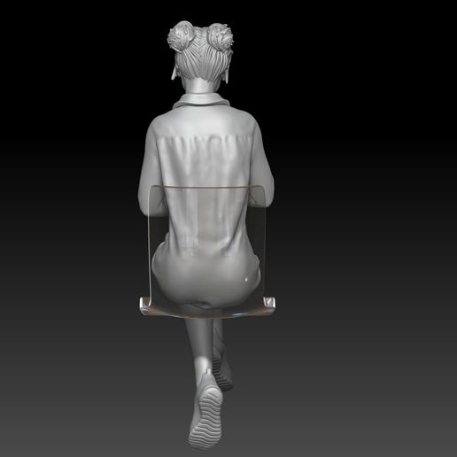 🏟️ spectator at sports stadium girl 3・ STL File for 3D printing・Cults