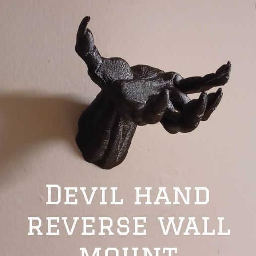 😈 Devil Hand With Mount holes to hang in either Direction/ jewelry ...