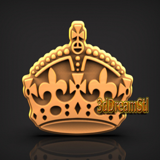 STL file King Crown STL model, CNC router engraver, artcam, aspire, cnc ...