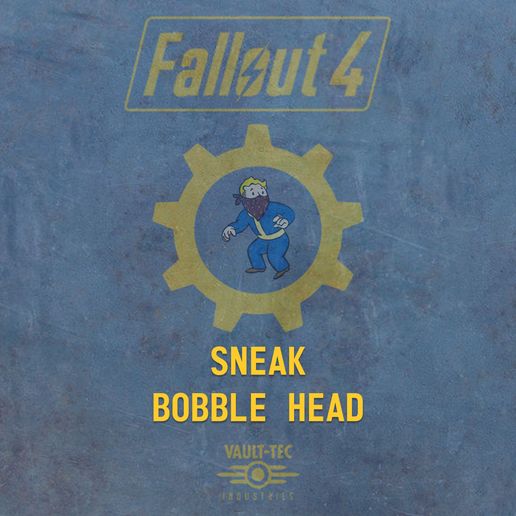 🦸 Fallout 4 - Sneak Bobblehead・ OBJ File for 3D printing・Cults