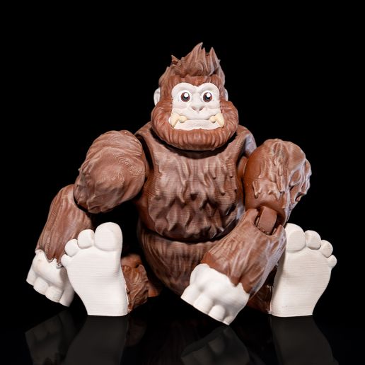 🐉 Articulated Sasquatch・ 3D File for ・Cults