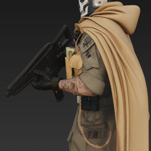 💀 Tactical Skull Soldier - Operator Bust・ 3D File for 3D printing・Cults