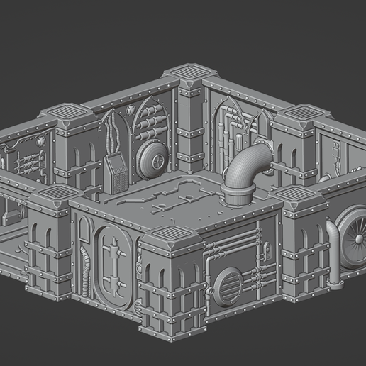 🚀 Modular Gothic Spaceship Interior・ STL File for 3D printing・Cults