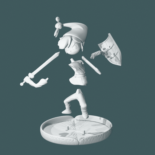 🔗 Toon link Zelda Minish cap [Fan Art]・ STL File for 3D printing・Cults