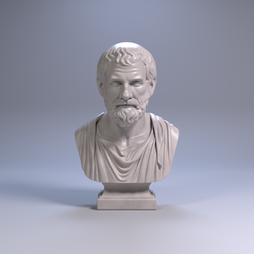👤 Aristotle Bust Sculpture 3D print model STL File, Printable Bust・ 3D ...