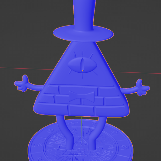 👁️ Bill Cipher from Gravity Falls・Free STL File for ・Cults