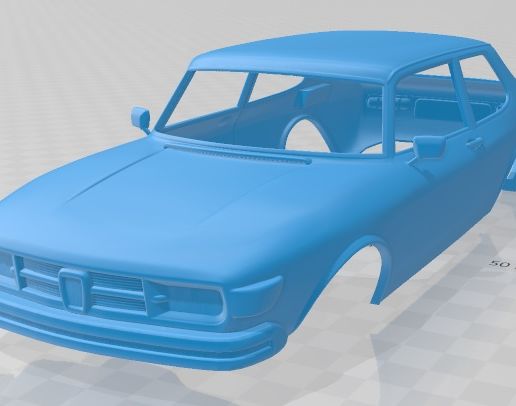🚗 Saab 99 1972 Printable Body Car・ 3D File for 3D printing・Cults