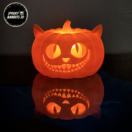 simple cat jack o' lantern