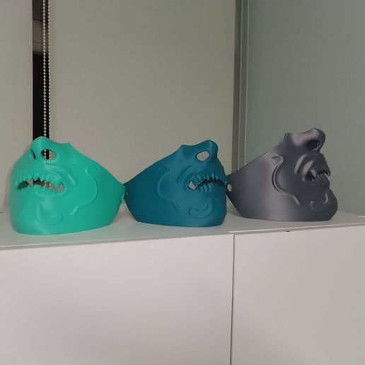 STL file half face mask 🧞‍♂️ ・3D print design to download・Cults