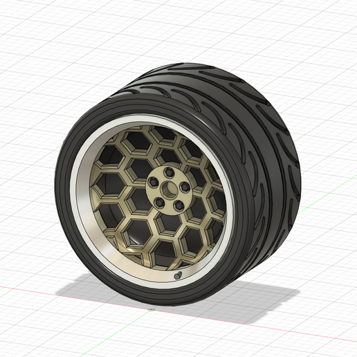 3D file Honeycomb Wheel in 1:64 🛞 ・3D printer design to download・Cults