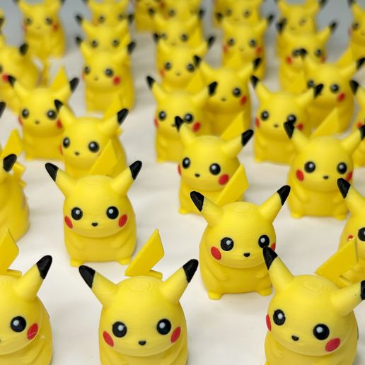arquivo STL POKEMON - POKEMON GEN 1 PIKACHU (IMPRESSÃO FÁCIL SEM ...
