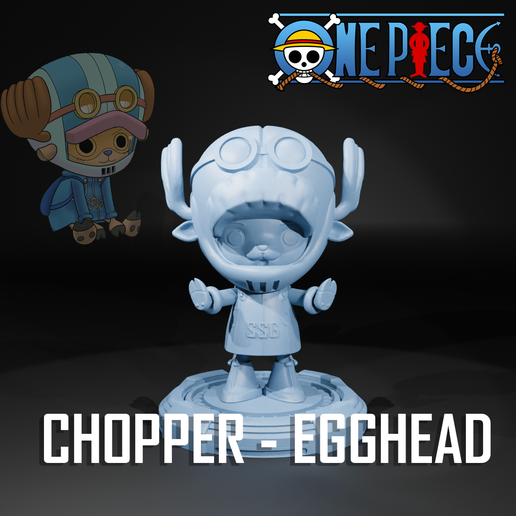 ⚙️ CHOPPER EGGHEAD - ONE PIECE FANART・ 3D File for 3D printing・Cults