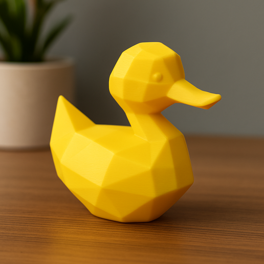 🦆 geometric duck・ STL File for 3D printing・Cults