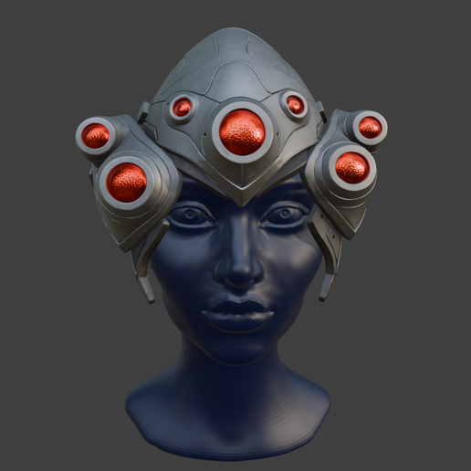 🎭 Widowmaker Headpiece・ STL File for 3D printing・Cults