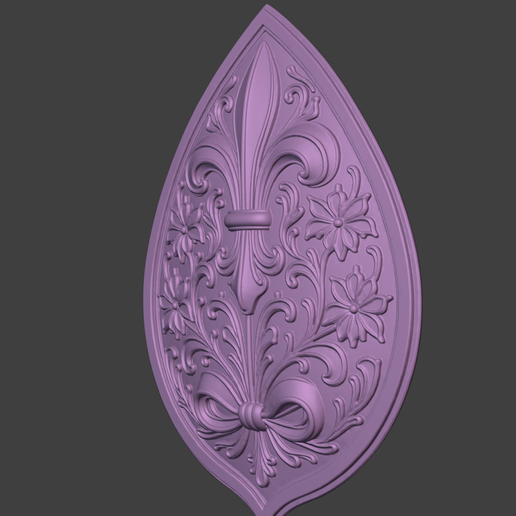 🌿 Lilly Leaf Shield・ STL File for 3D printing・Cults